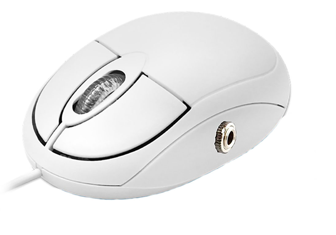 Mouse 2 Entradas Preto Adaptado Para Acionador