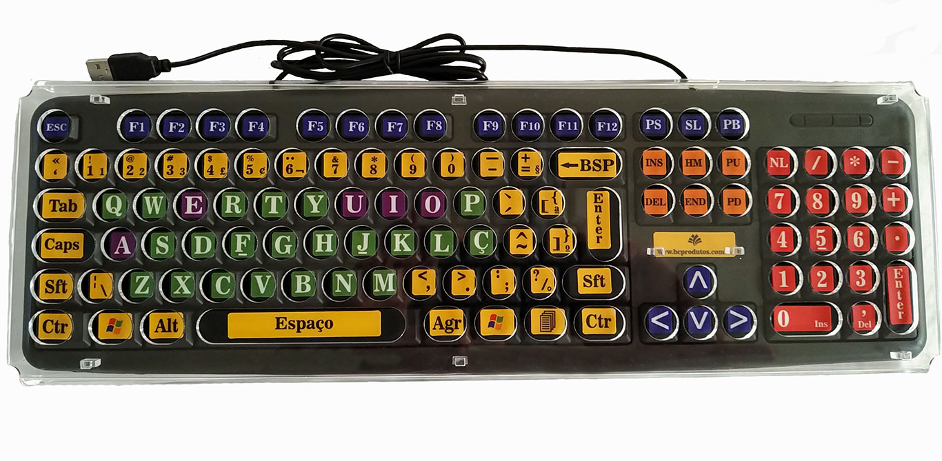 Teclado Expandido Com Colmeia - BRAINCP